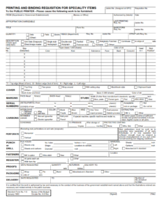 SF 1C Form – Printing and Binding Requisition for Specialty Items | SF ...