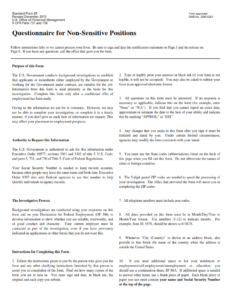 SF 85 Form – Questionnaire for Non-Sensitive Positions | SF Forms
