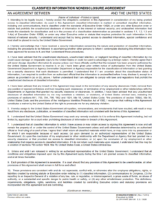 SF 312 Form – Classified Information Nondisclosure Agreement | SF Forms