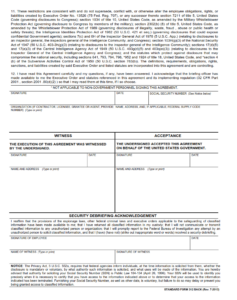 SF 312 Form – Classified Information Nondisclosure Agreement | SF Forms