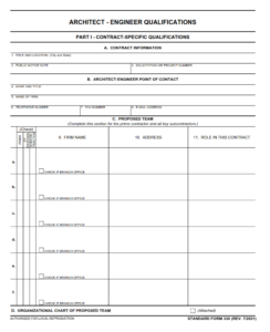 SF 330_SC Form – Extra Section C for SF330 Form | SF Forms