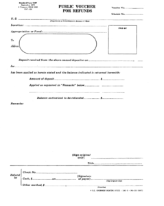 SF 1047 Form – Public Voucher for Refunds – Letter Format | SF Forms