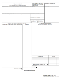 SF 1113 Form – Public Voucher for Transportation Charges | SF Forms