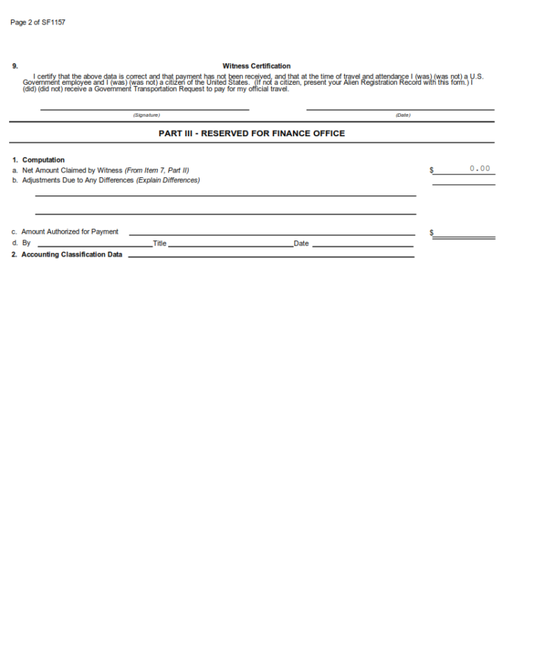 SF 1170 Form – Redemption of Unused Tickets – Original | SF Forms
