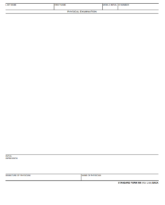 SF 506 Form – Medical Record – Physical Examination | SF Forms