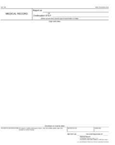 SF 507 Form – Medical Record | SF Forms