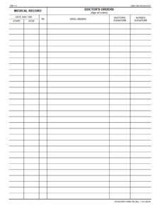 SF 512 Form – Medical – Plotting Chart | SF Forms