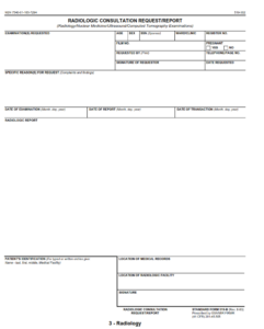 SF 519B Form – Radiologic Consultation Request/Report (Radiology ...