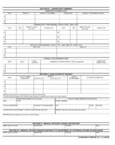 SF 602 Form – Medical Record – Serology Record | SF Forms