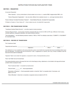 SF518 Form – Blood or Blood Component Transfusion | SF Forms